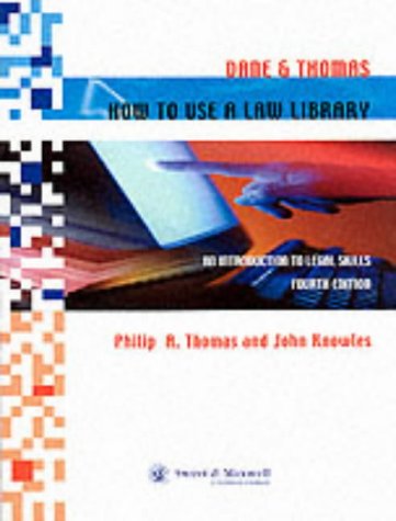 Dane & Thomas: How to Use a Law Library: Amazon.co.uk: Thomas, P A ...