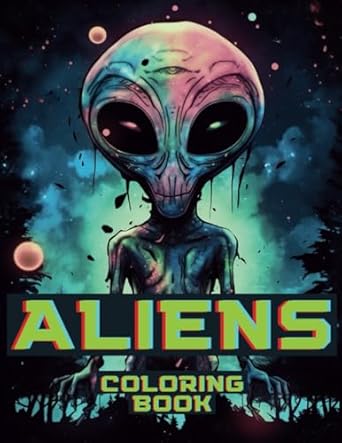 Amazon.com: Aliens: A Psychedelic Coloring Book: Extraterrestrials ...