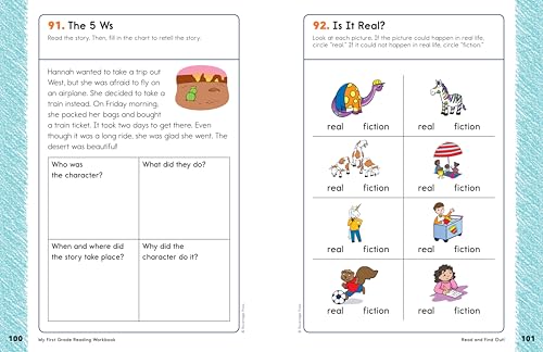 Snapklik.com : My First Grade Reading Workbook: 101 Games & Activities ...