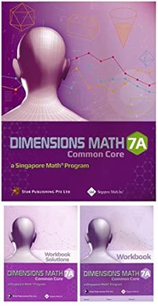 Dimensions Math 7A SET (3 Books): Textbook, Workbook and Workbook ...