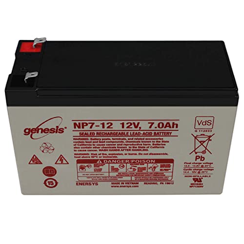 Snapklik.com : EnerSys Genesis NP7-12 12V 7Ah Sealed Lead Acid Battery