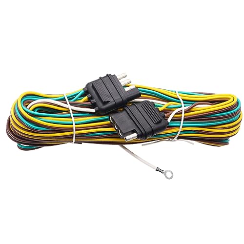 Snapklik.com : Seamaka 25ft 4 Wire 4 Pin Flat Wishbond Trailer Wiring ...