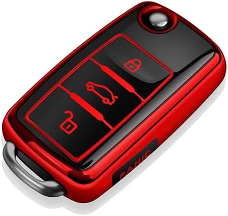 Amazon.com: Tukellen for Volkswagen Key Fob Cover Soft TPU Full ...