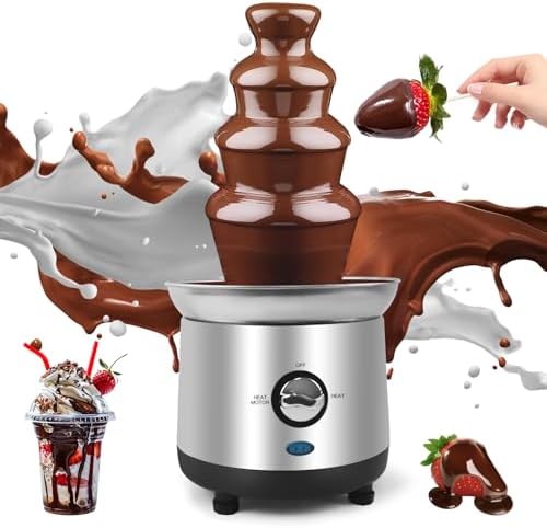 Amazon.com: Chocolate Fountain Machine 4 Tiers Electric Chocolate ...