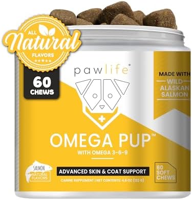 Amazon.com : Skin and Coat Supplement for Dogs 33% More 120 Soft Chews, Omega 3 Fish Oil for Dog ...