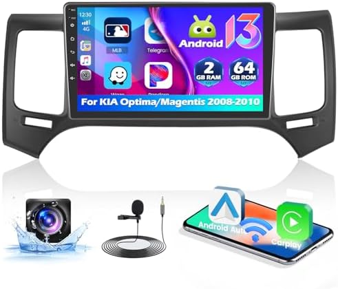 Amazon.com: Android 13 Car Stereo for Kia Optima Kia Magentis 2008 2009 2010, Wireless Apple ...