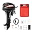 Amazon.com: Long Shaft Outboard Motor 18 HP, 2 Stroke Fishing Boat Engine Water Cooling 246CC ...