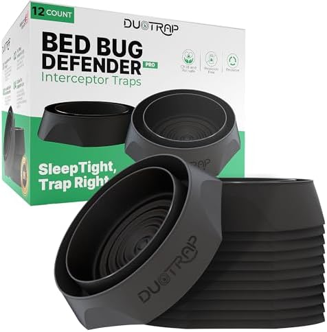 Amazon.com : DuoTrap Bed Bug Interceptors - 4 Pack Bed Bug Traps for ...