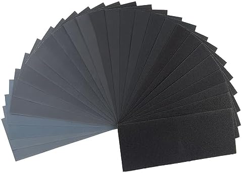 42 Pcs Wet Dry Sandpaper 120 to 3000 Grit Assortment 9 * 3.6 Inches ...