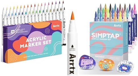 Amazon.com: Arrtx Top Valve Action Marker Pen, Set of 24 Colors Simptap ...