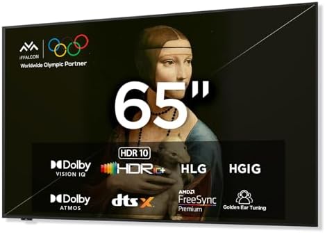 Amazon.com: iFFALCON 65-Inch Class QLED 4K Smart TV, Ultra-Slim Picture ...