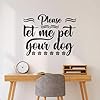 Schriftzugaufkleber Hunde-Design, Typografie, Illustrationsdesign 40x50 ...