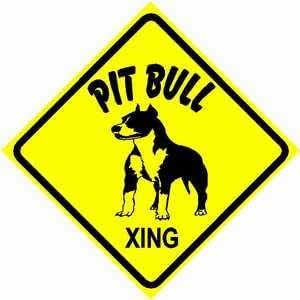 Amazon.com: Texsign Pit Bull Crossing Sign * st Dog Protection : Home ...