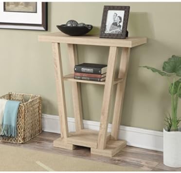 Amazon.com: Stylish V-Shaped Hallway Console Table with Two Storage ...