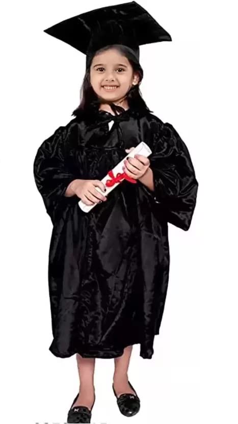 Polyester Blend Dress To Impbress Convocation Graduation Gown Kids ...