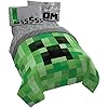 Amazon.com: Jay Franco Minecraft Creeper 5 Piece Full Bed Set ...