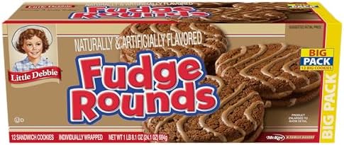 Amazon.com: Little Debbie Fudge Rounds Big Pack, caja de 24.1 onzas ...