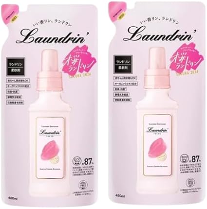 Amazon.co.jp: ランドリン 柔軟剤 詰め替え サクラチェリーブロッサム 2024 480mL 2個ｾｯﾄ : ドラッグストア