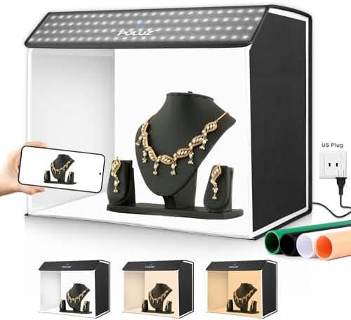 Amazon.com : Light Box Photography, PULUZ 24x16 inch Portable Photo Box ...