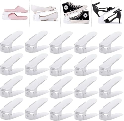 Amazon.com: NVGSN Shoe Slots Organizer 20 Pack - Shoe Stackers for a ...