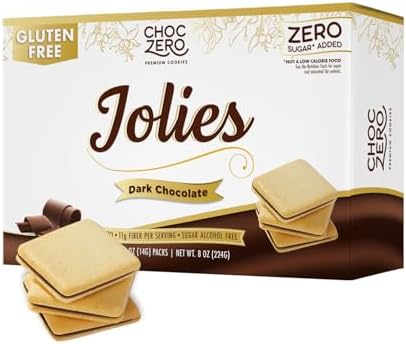 Amazon.com: ChocZero Chocolate Cookies, Dark Chocolate Jolies – Gluten ...