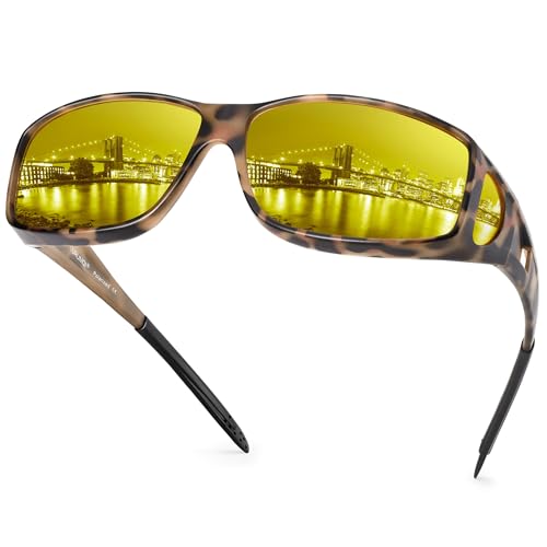 Snapklik.com : URUMQI Night Vision Driving Glasses Fit Over Glasses For ...