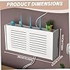 Muzrunq Router Shelf Plastic Flip Cover Wifi Box Hider, 15x4x8'' No ...