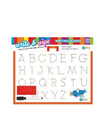 Buy Preschool Write & Wipe Writing Board (Alphabet) for Age 3+ ,Kids ...