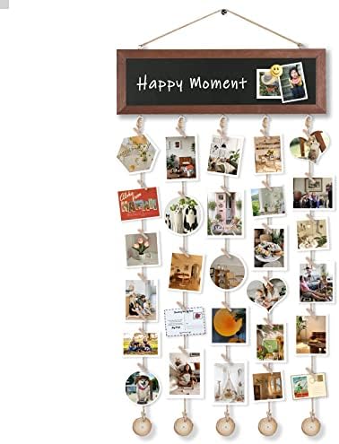 Amazon.com - Picture Frames Collage Photo Display Wood Photo Board with ...