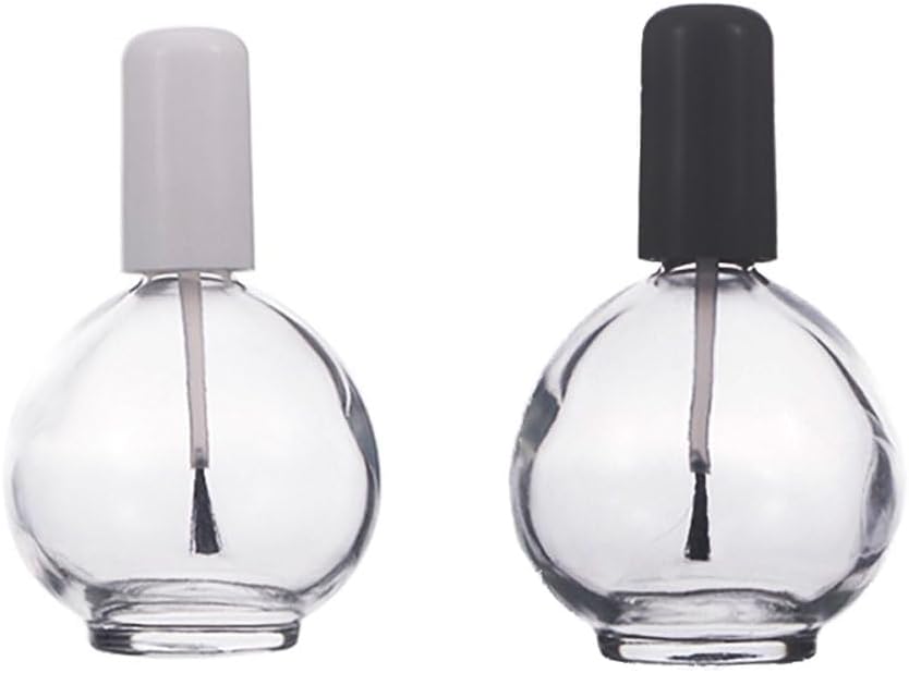 Amazon.com: 4 Pcs 20ml Empty Refillable Nail Polish Bottles Transparent ...