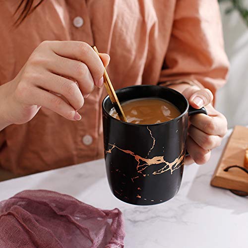Snapklik.com : Coffeezone 12 Oz Matte Ceramic Marble Tea Coffee Mugs ...
