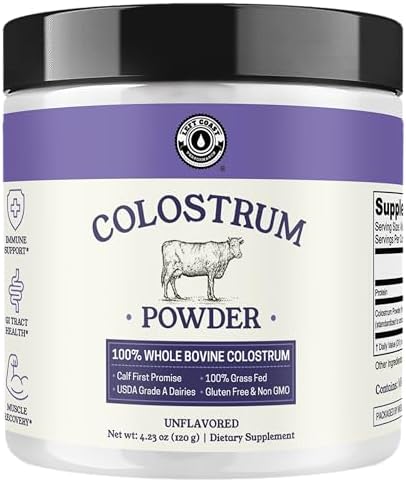 Amazon.com: Grass Fed Whole Bovine Colostrum Powder for Women & Men ...