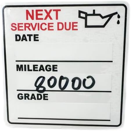 Amazon.com - JINCH Oil Change Stickers Static Cling, 120pcs 2x2 Inches ...