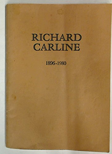Richard Carline: 1896 - 1980.: Richard Morphet: Amazon.com: Books