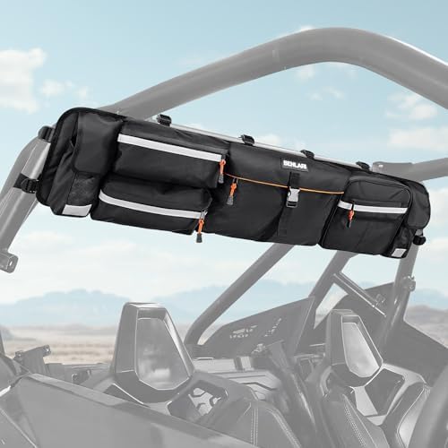 Amazon.com: Benlari UTV Roll Cage Organizer, Upgrade Cargo Rear Storage ...