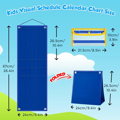 Snapklik.com : KIKIGOAL Kids Visual Schedule Calendar Chart, 2 In 1 ...