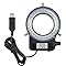 Amazon.com : UPWTKIM Microscope Light LED Ring Illuminator, USB 144 RGB ...