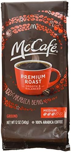Amazon.com : McDonalds McCafe Premium Roast Ground Coffee Bag 12.oz ...