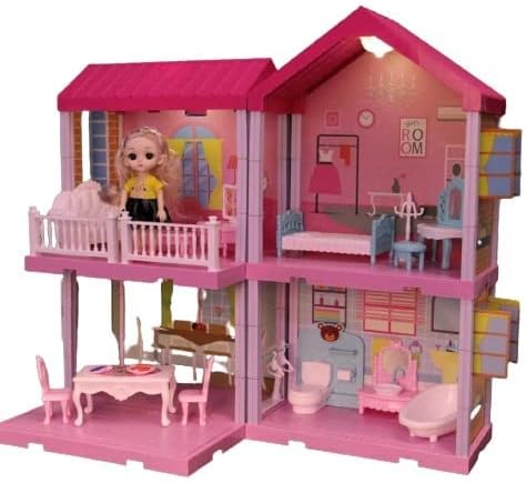 Buy Barbie Dreamhouse, Pool Party Doll House with 75+ Pieces and 3 ...