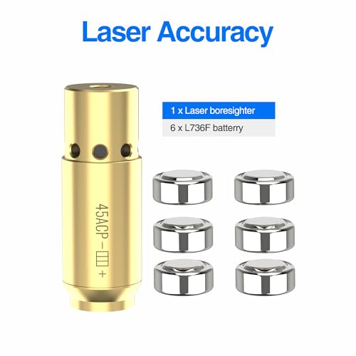 Snapklik.com : Darkfang 45 ACP Laser Bore Sight Easy Sighting Bore Sighter