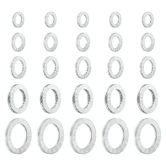 Amazon.com: uxcell Wedge Locking Washers for M8/M10/M12/M16/M20 Bolts ...