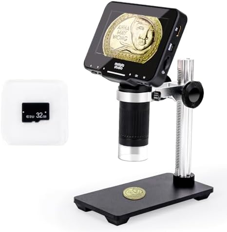 Matatastudio M2B 1000X Digital Microscope with 4.3'' LCD Screen, 1080P ...