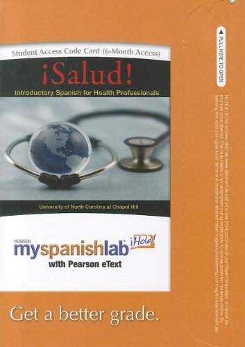 Buy MyLab Spanish with Pearson eText - Access Card - for ¡Salud! (one ...