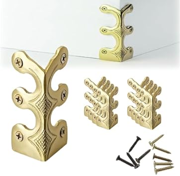 Amazon.com: vlrbfl Baseboard Corner Protectors for Furniture, Brass ...