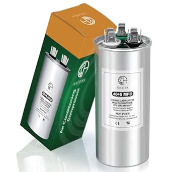 40+5μf ±5% 40/5 MFD 370/440 VAC 50/60Hz CBB65 Dual Run Start Round ...