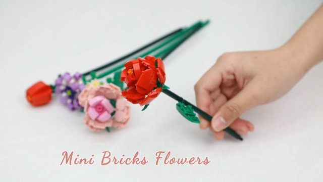 Watch Mini Bricks Flower Bouquet Building Sets on Amazon Live