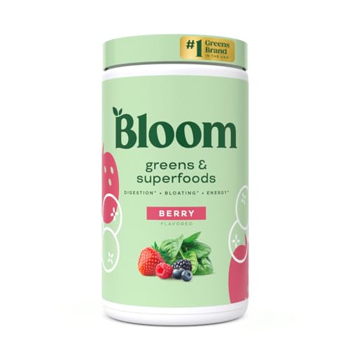 Bloom Nutrition Superfood Greens Powder, Digestive Enzymes with ...