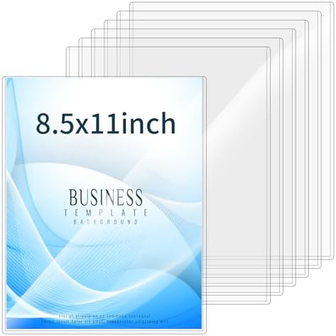 Amazon.com : 7 Pcs 8.5 x 11 Rigid Print Protectors, Hard Clear Plastic ...