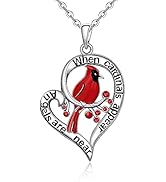 Amazon.com: Red Cardinal Bracelet for Women Sterling Silver Cross ...