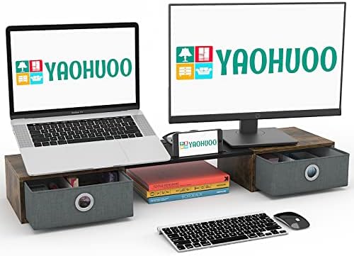 Amazon.com: Sundale Outdoor WAYTRIM Bamboo Monitor Stand Riser with ...